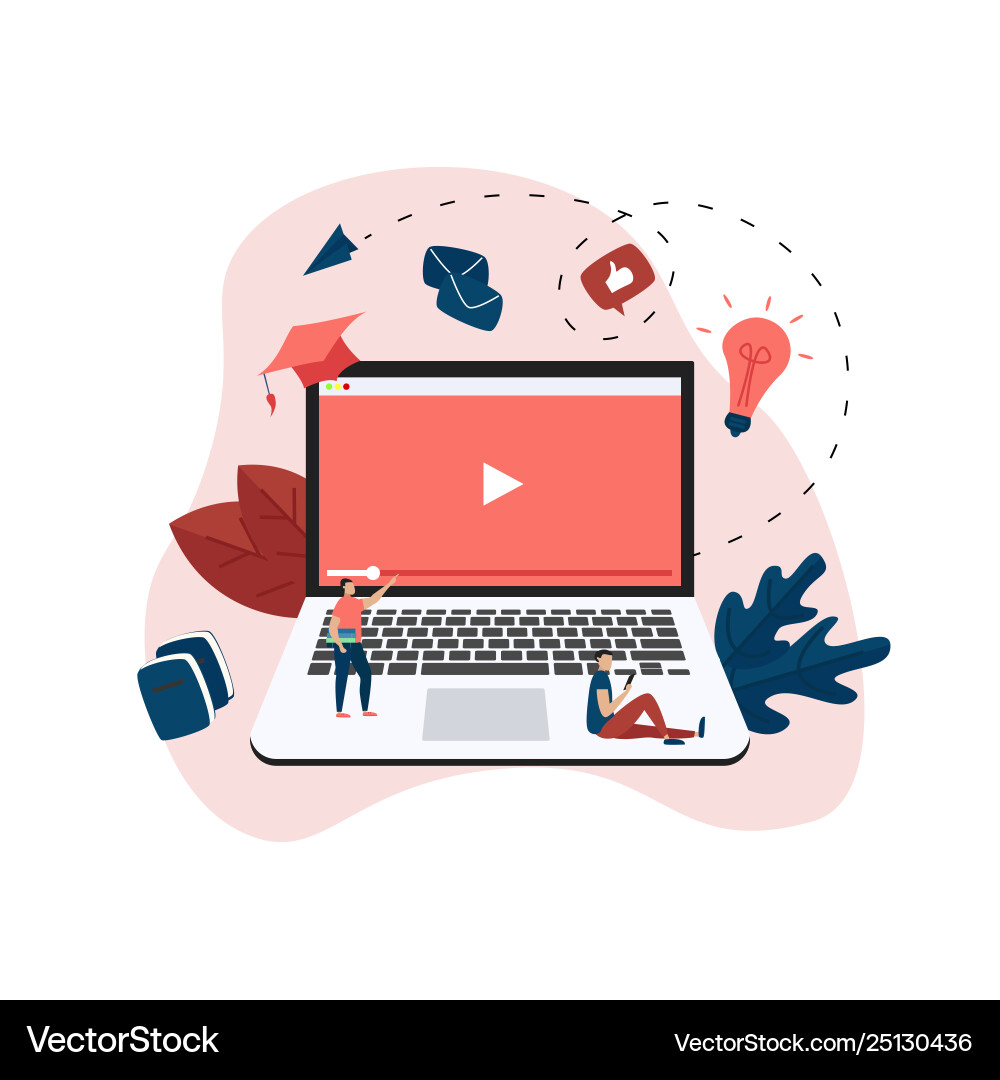 Webinar internet conference Royalty Free Vector Image
