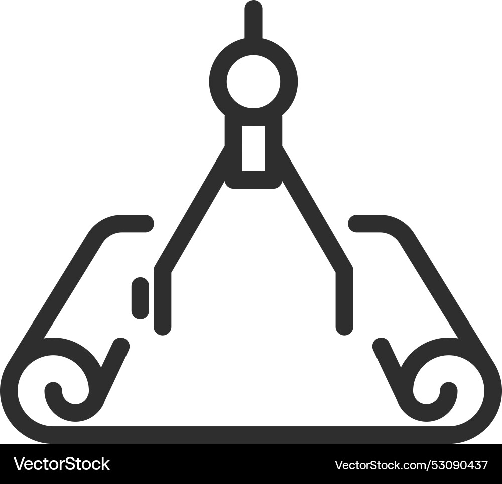 Blueprint Technical Drawing Icon Royalty Free Vector Image