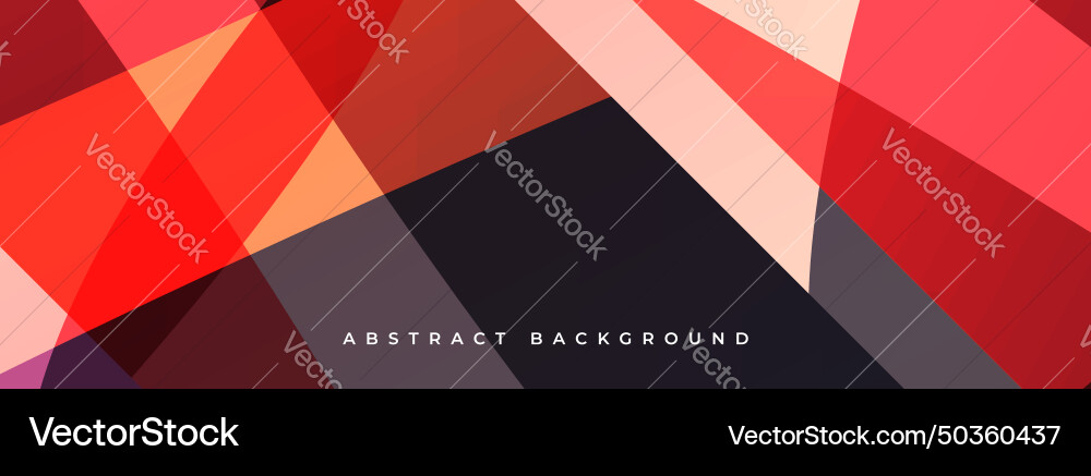 Bright colorful abstract modern wide banner Vector Image