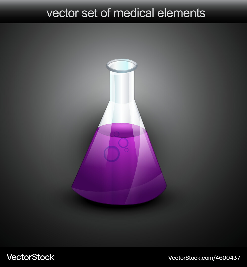 Flask Royalty Free Vector Image - VectorStock