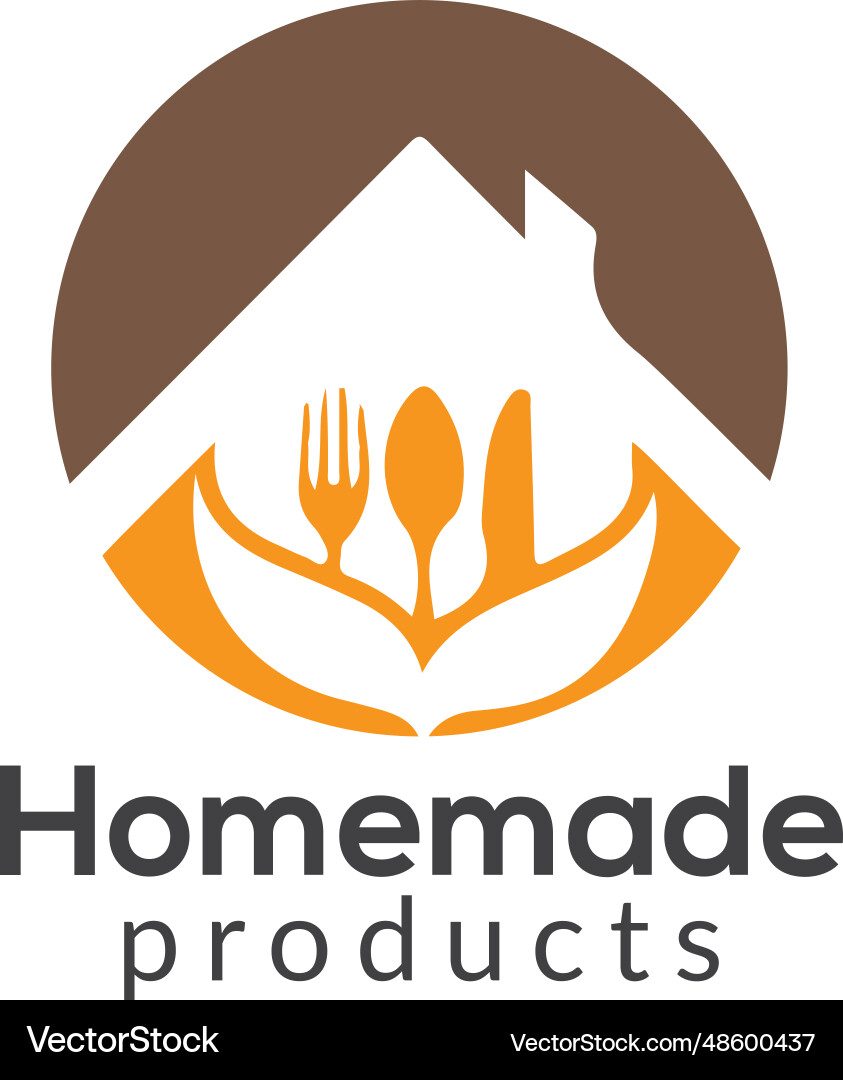 Homemade food logo Royalty Free Vector Image - VectorStock