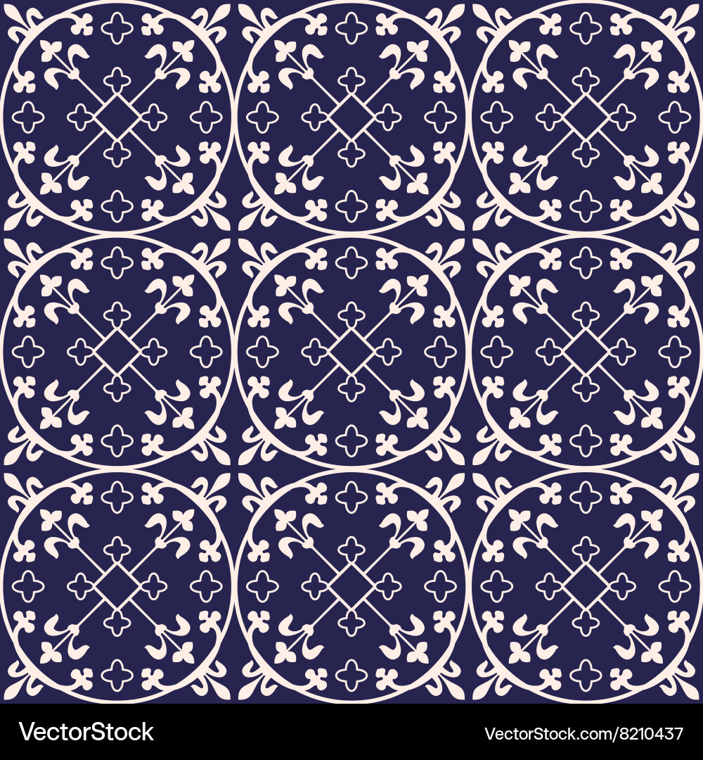 Moroccan tiles pattern Royalty Free Vector Image