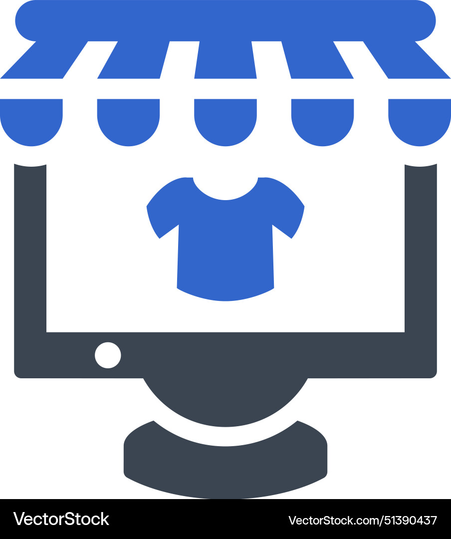 Online shop icon Royalty Free Vector Image - VectorStock