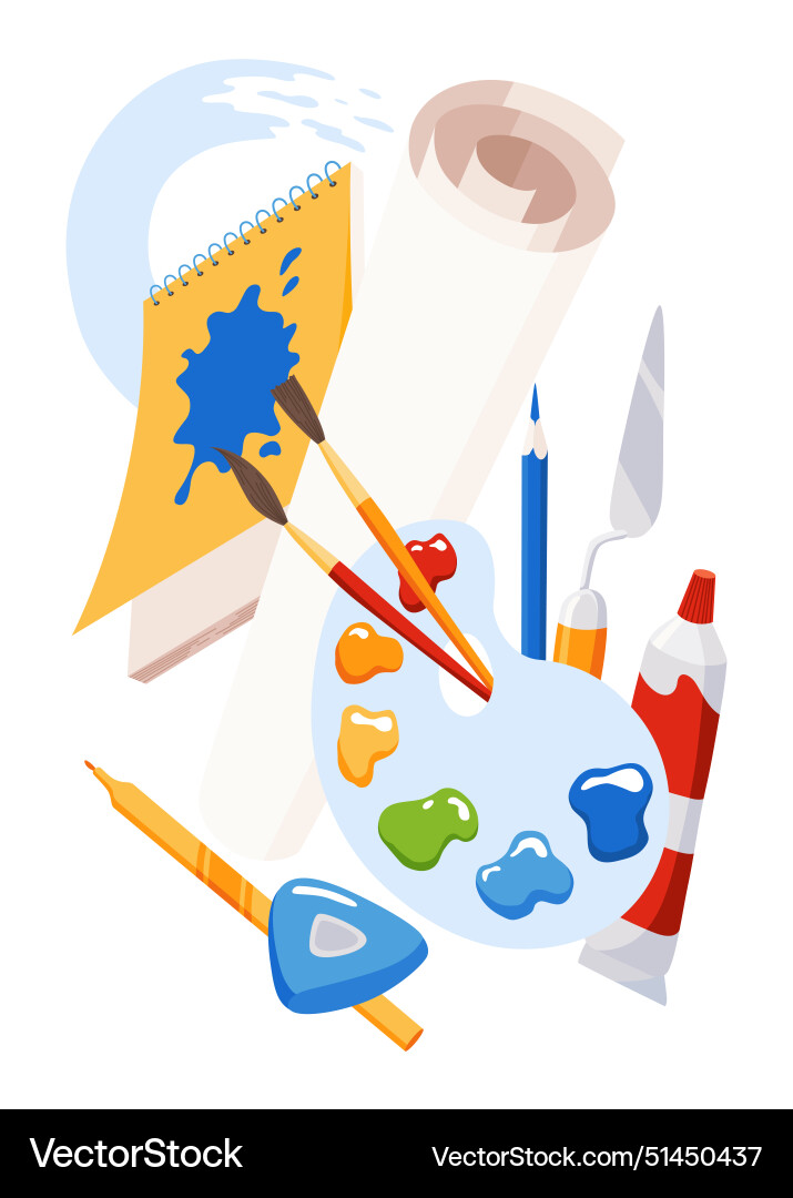 School subject icon concept art education Vector Image