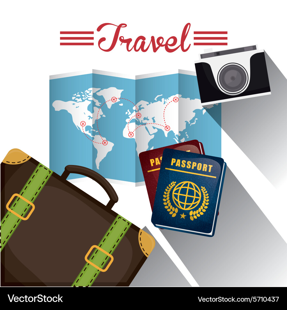 Travel vacation design Royalty Free Vector Image
