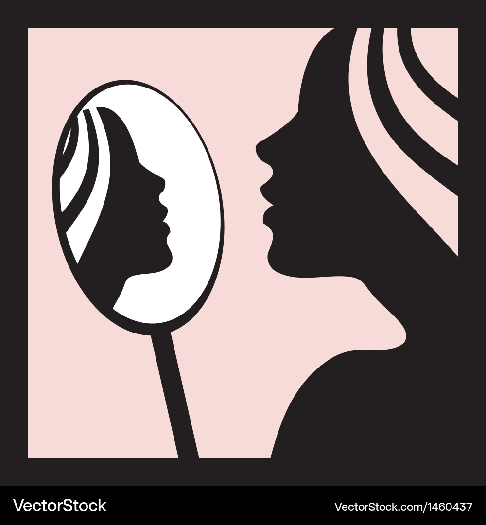 Mirrored Face Silhouette Vector Images (over 1,000)