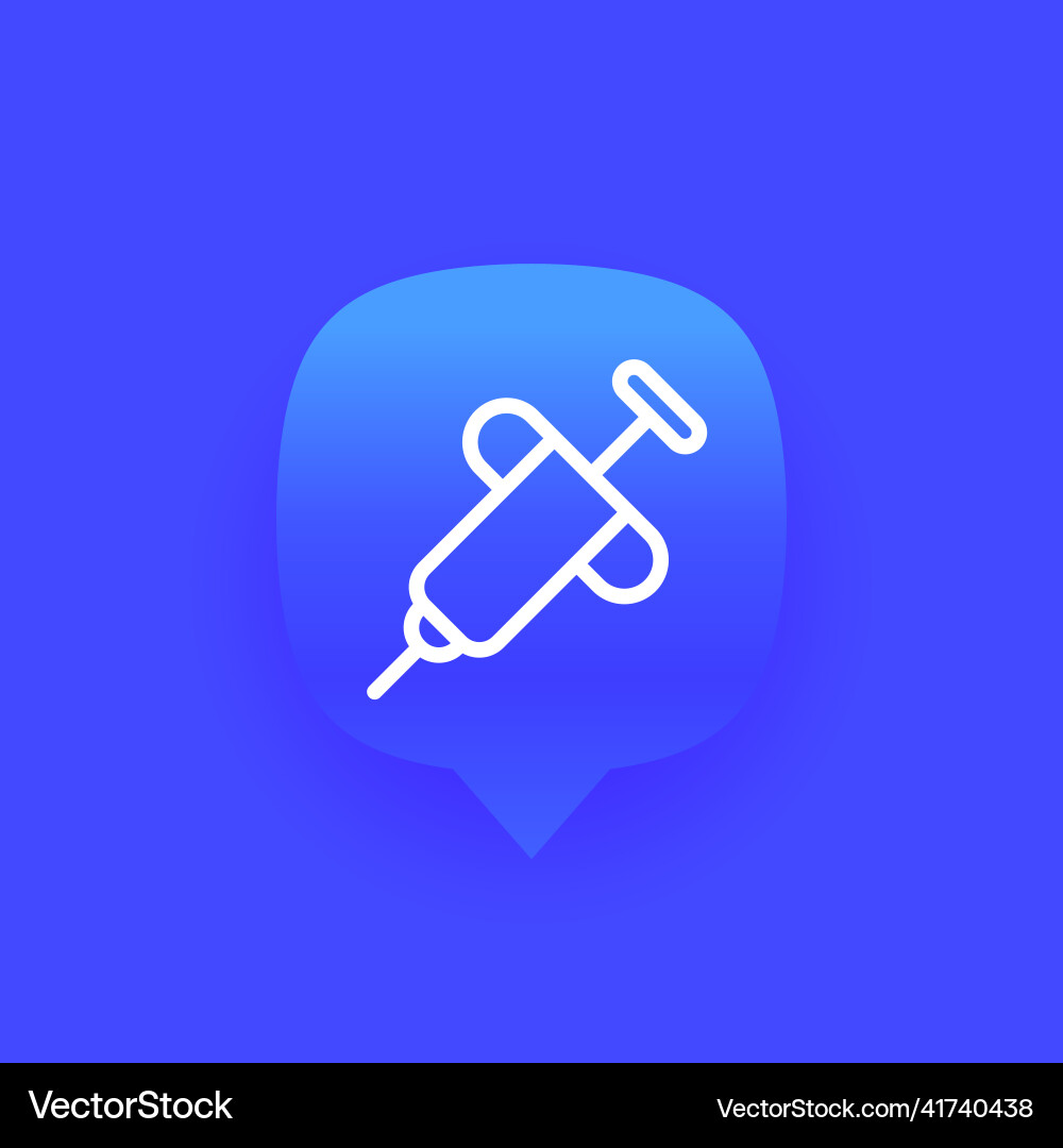 Biopsy tool line icon Royalty Free Vector Image
