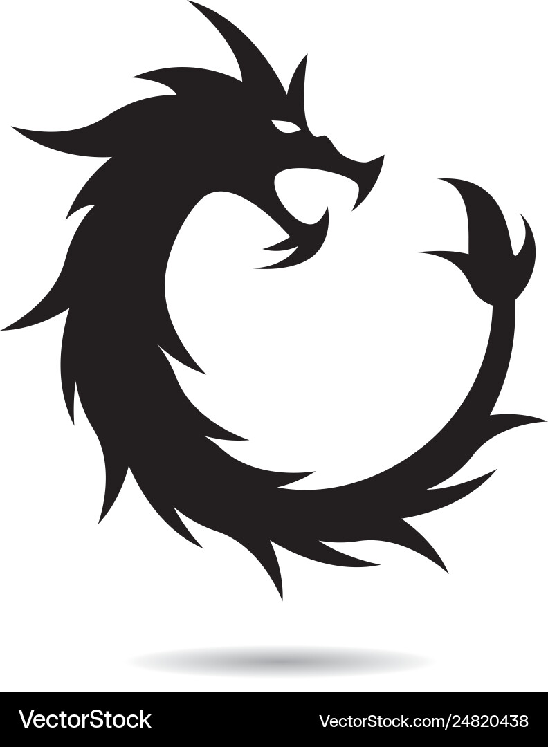 Dragon symbol Royalty Free Vector Image - VectorStock
