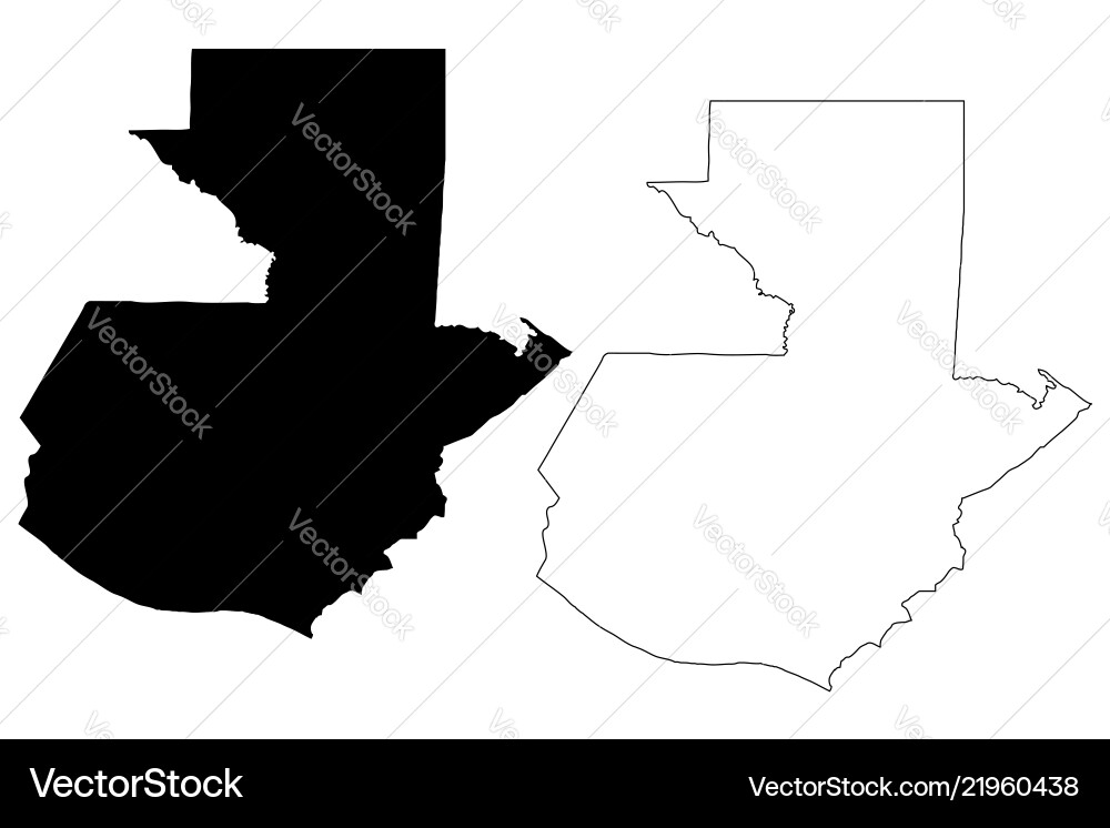 Guatemala map Royalty Free Vector Image - VectorStock