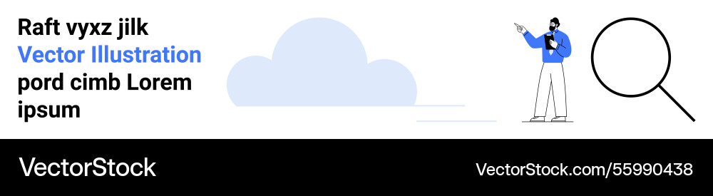 Professional presenting research insights Vector Image