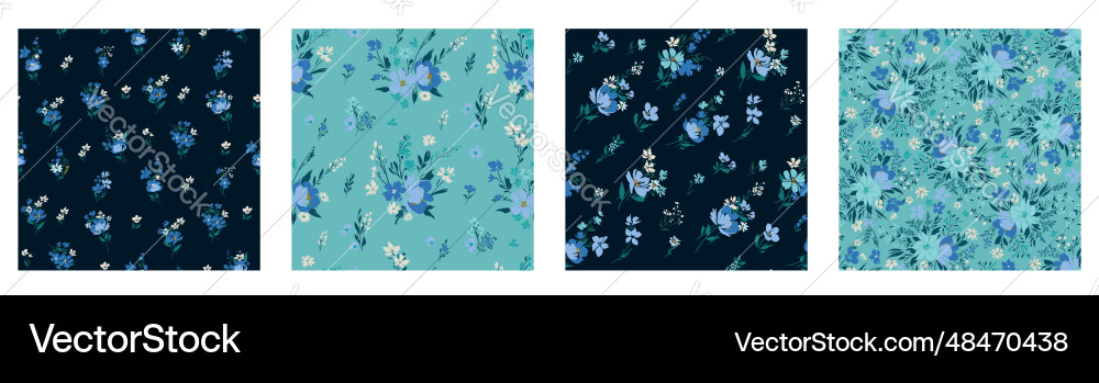 Seamless spring pattern with floral motif Vector Image