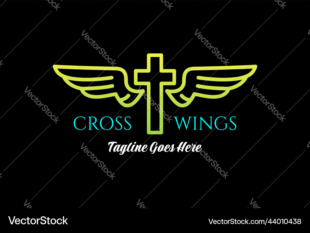 Simple minimalist christian catholic jesus cross Vector Image