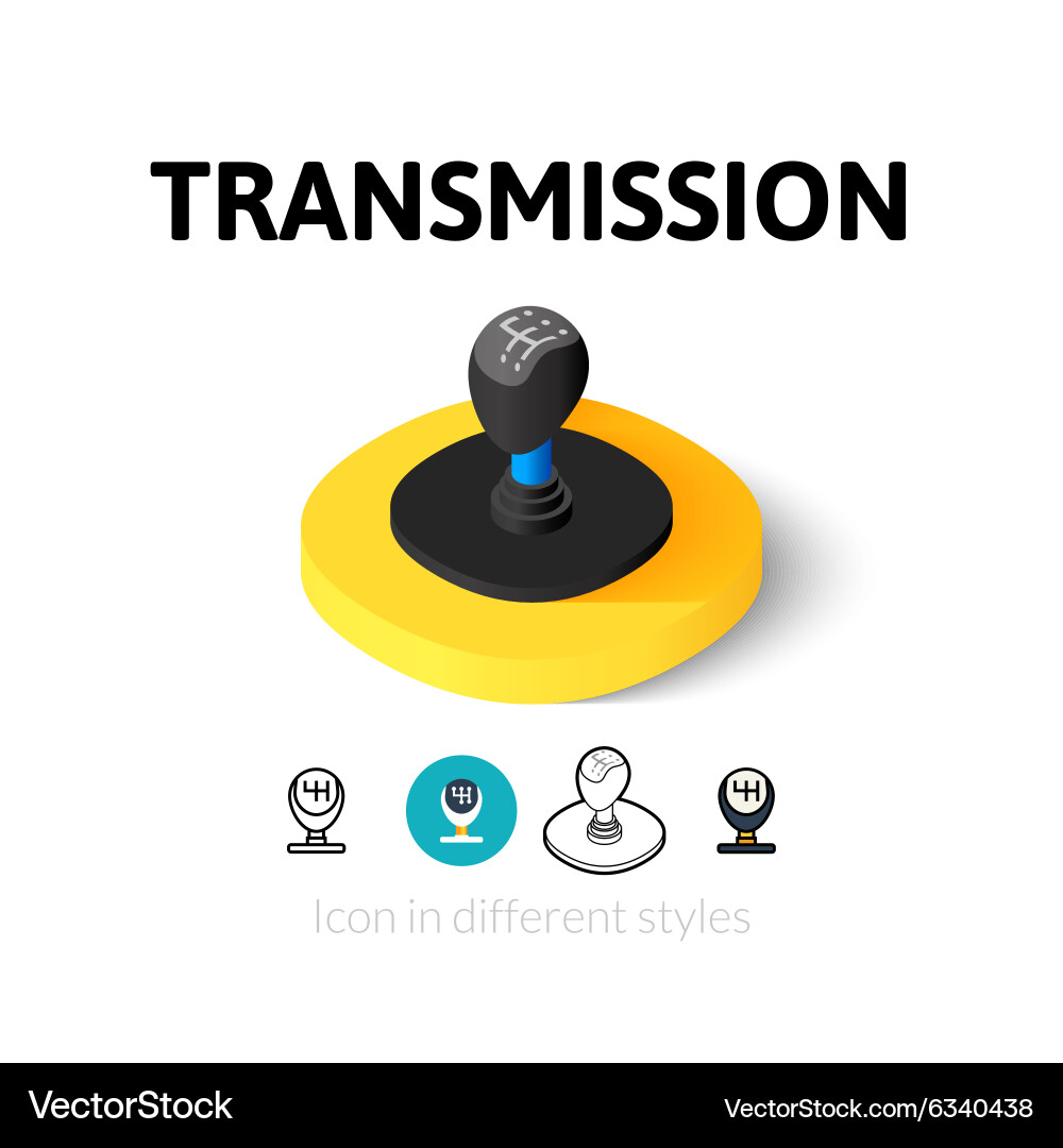 Transmission icon in different style Royalty Free Vector
