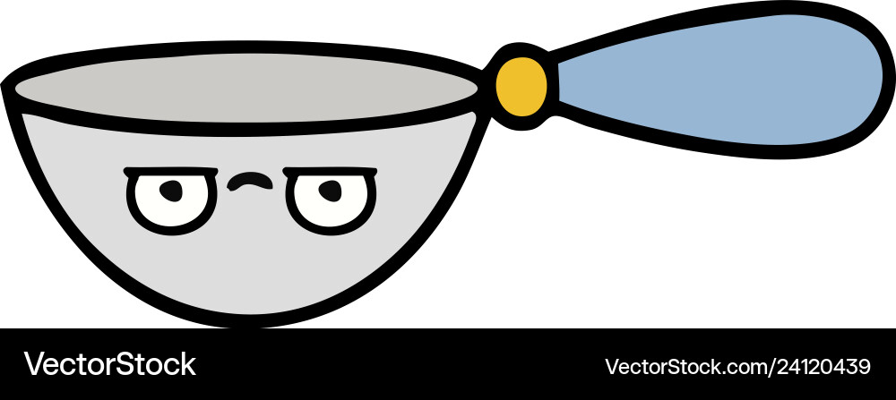 Cute cartoon measuring spoon Royalty Free Vector Image