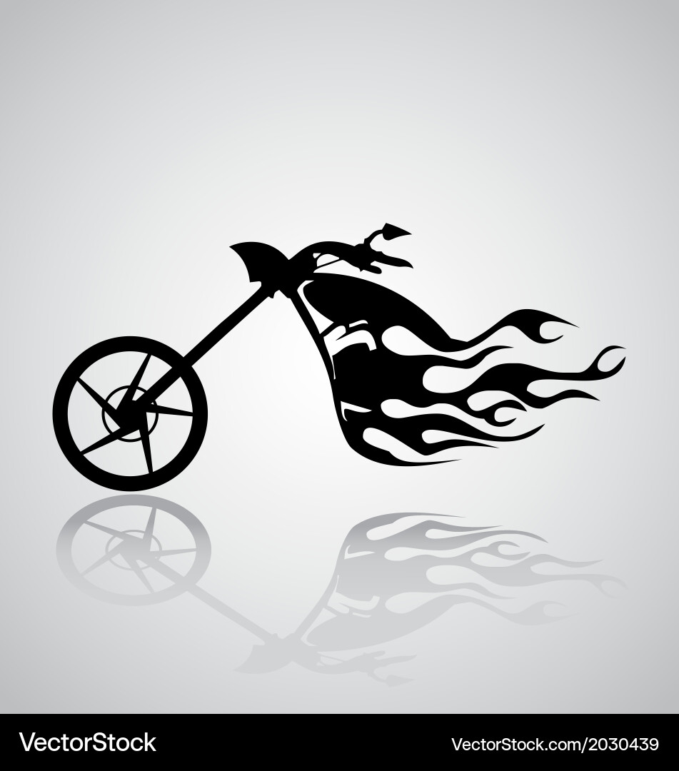 Motorcycle tribal Royalty Free Vector Image - VectorStock