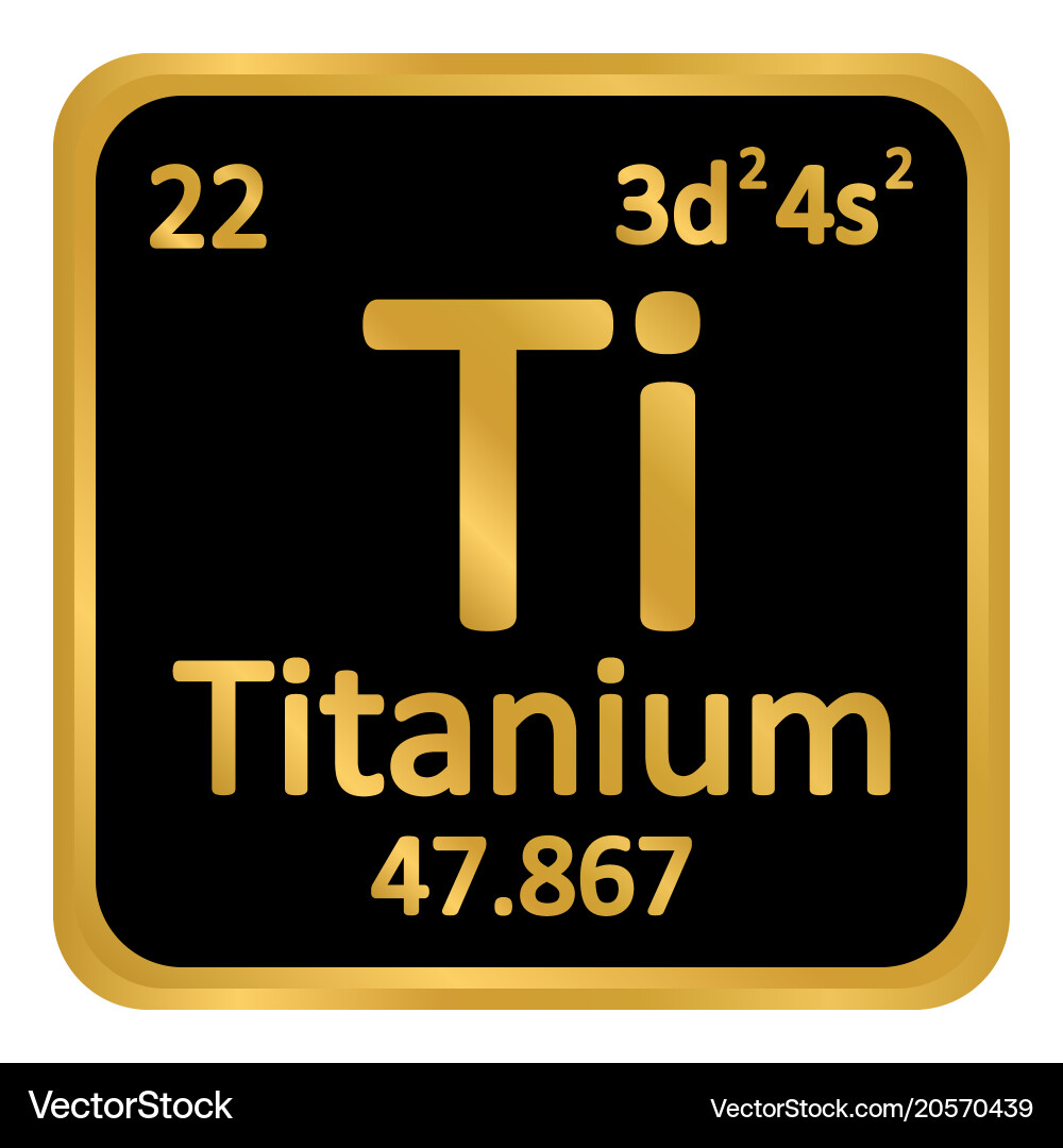 Periodic Table Element Titanium Icon Vector Images (72)