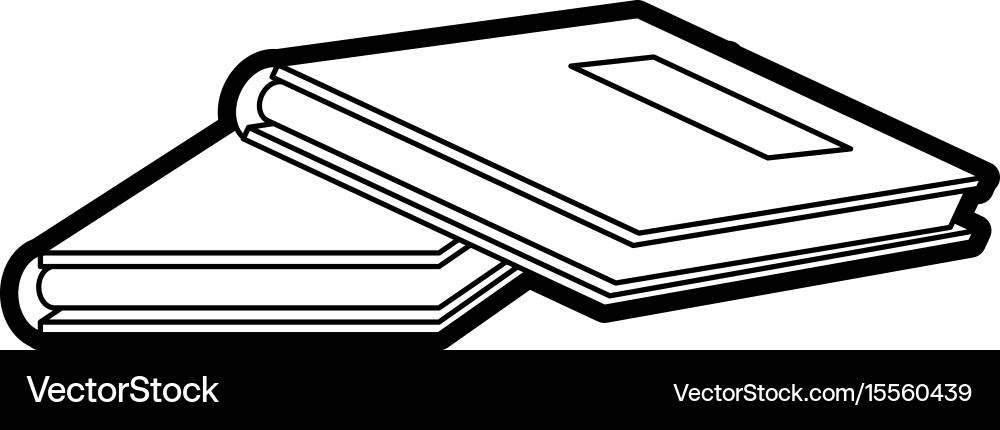 Reading book separator Royalty Free Vector Image