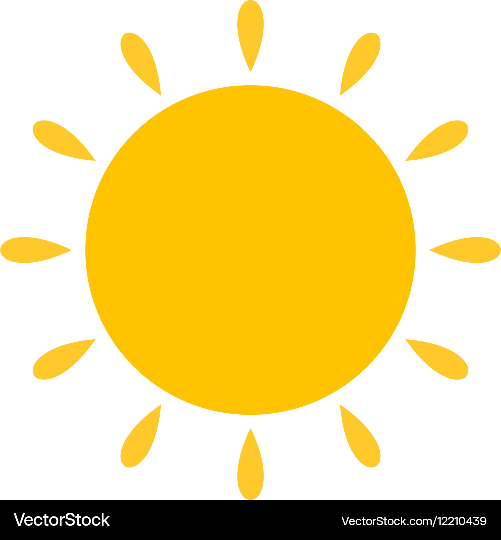 Sunny weather Royalty Free Vector Image - VectorStock