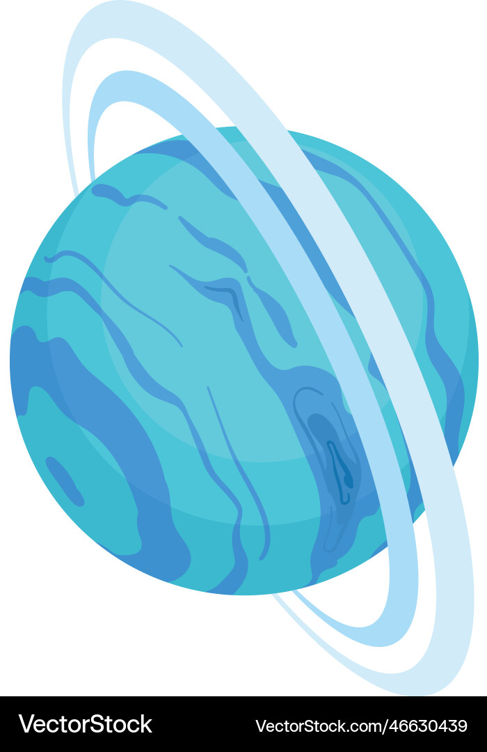Uranus planet space outer Royalty Free Vector Image