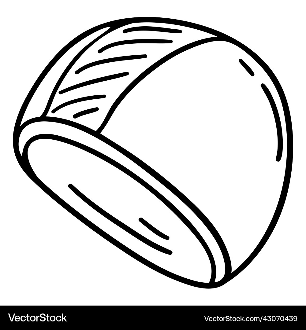 Waterpolo cap stroke Royalty Free Vector Image