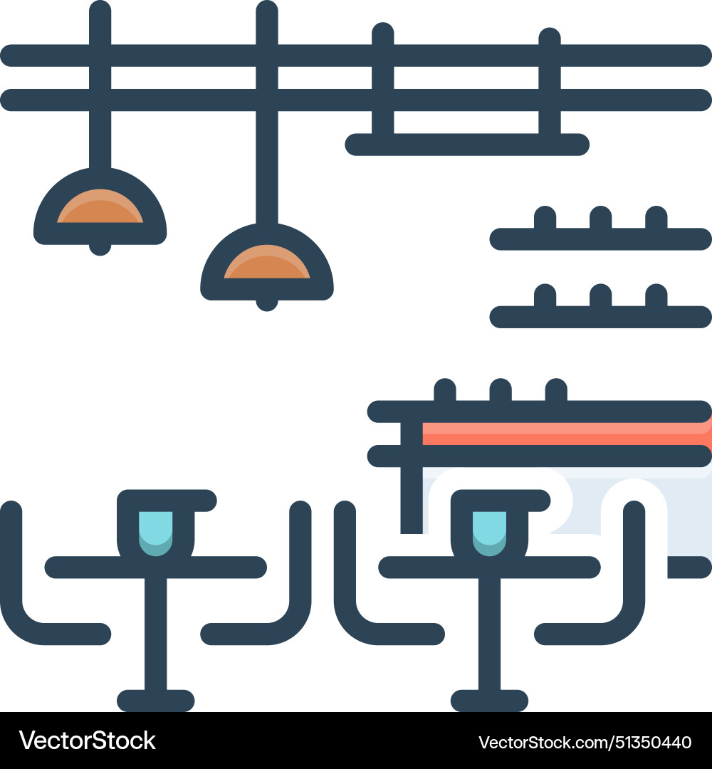 Cafeteria Royalty Free Vector Image - VectorStock