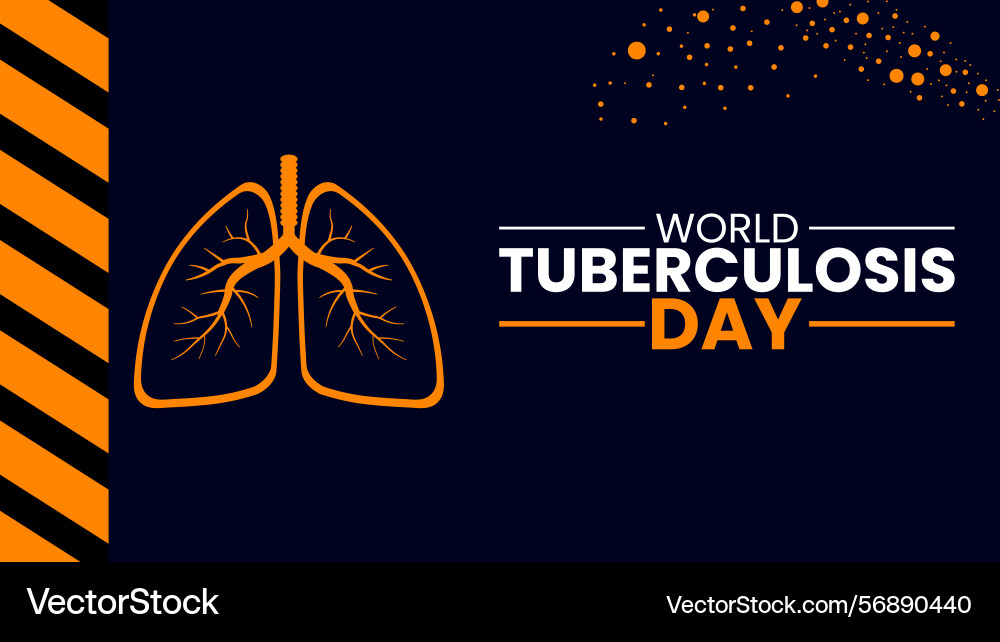 End tb now world tuberculosis day awareness Vector Image