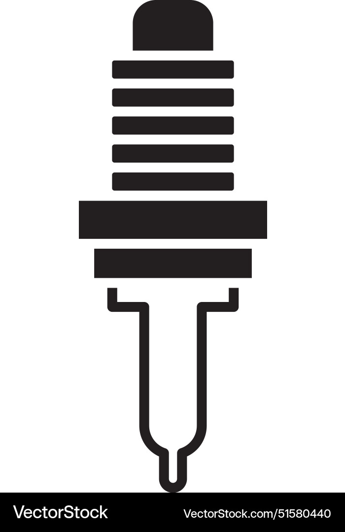 Spark Plug Icon Design Template Isolated Vector Image