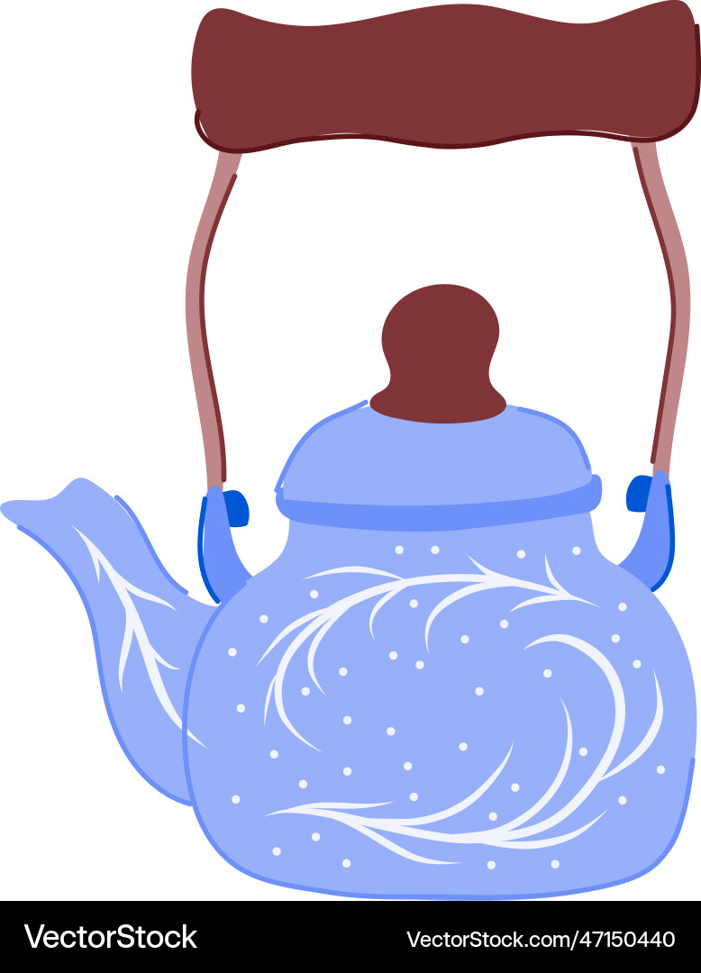 Tea teapot ceramic cartoon Royalty Free Vector Image