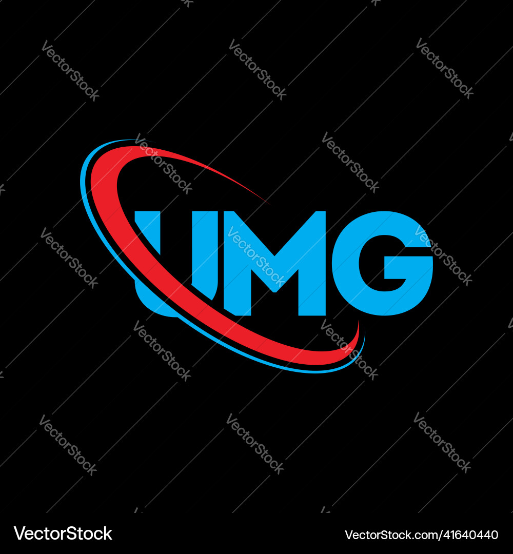 Umg logo letter design Royalty Free Vector Image