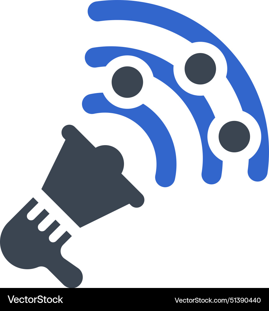 Viral marketing icon Royalty Free Vector Image