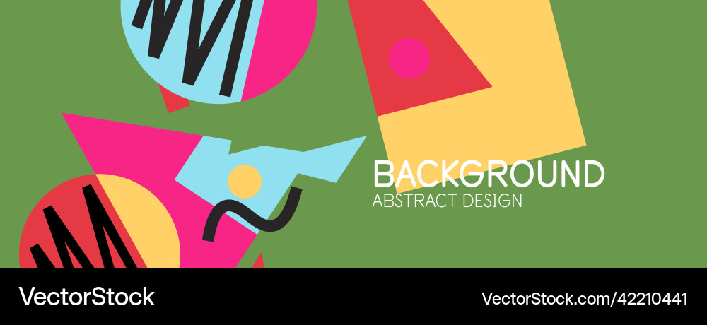 Abstract background with blocks lines geometric Vector Image