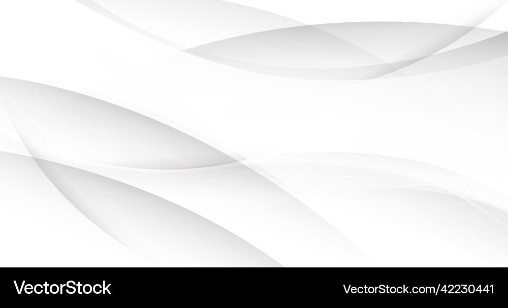Abstract White Curves & Flows Royalty Free Vector Image