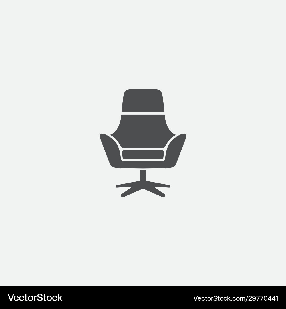 Armchair icon Royalty Free Vector Image - VectorStock