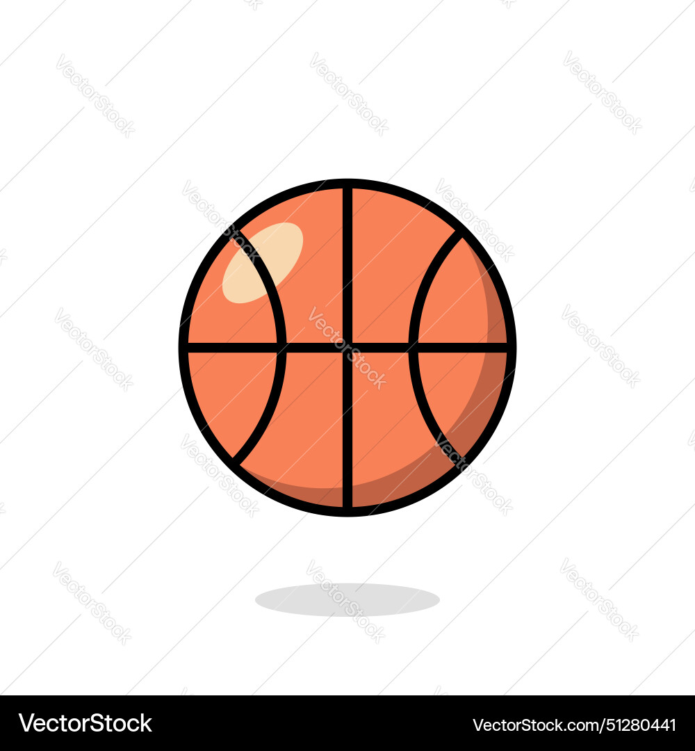 Basketball ball icon Royalty Free Vector Image