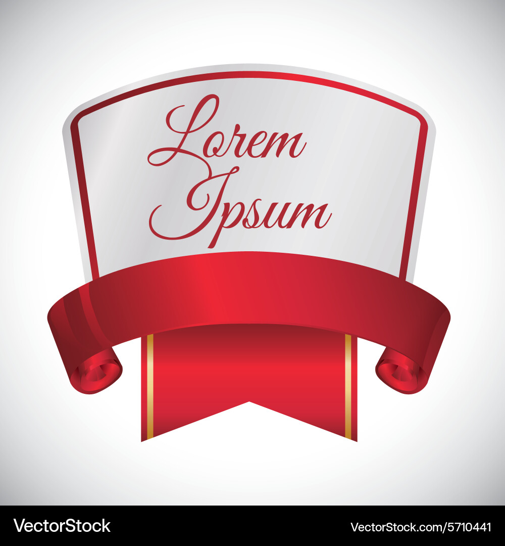 Decorative ribbon design Royalty Free Vector Image