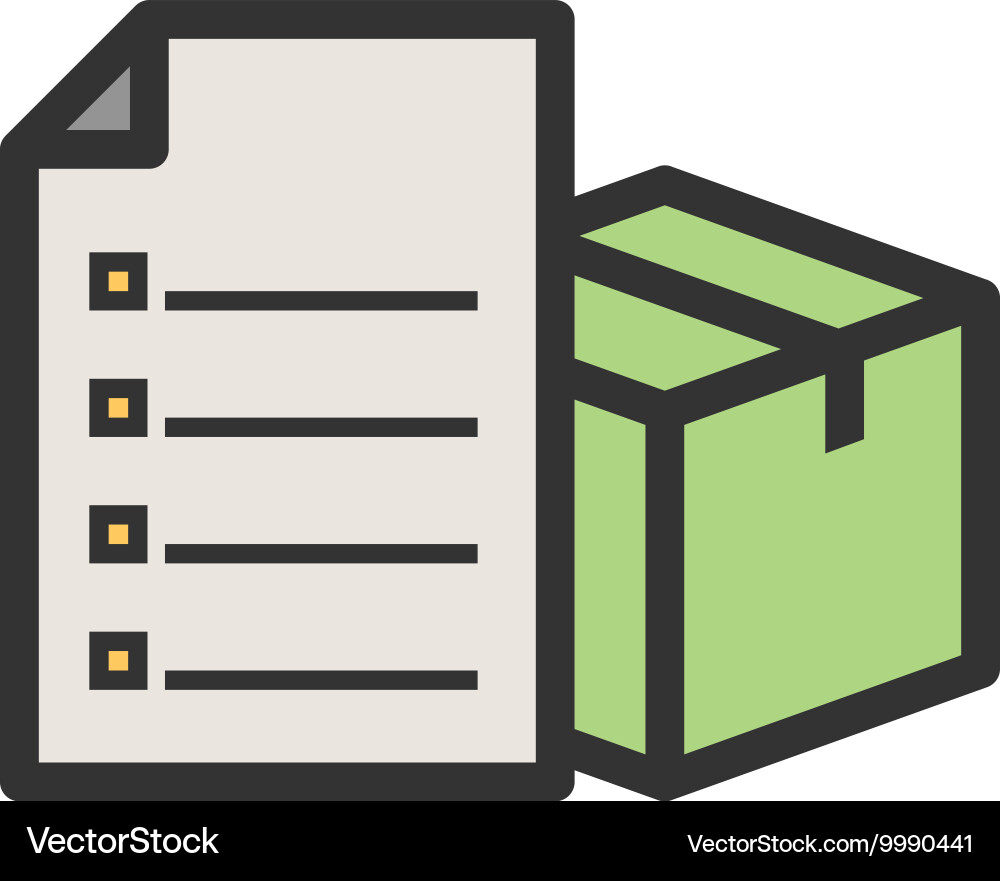 Delivery checklist Royalty Free Vector Image - VectorStock