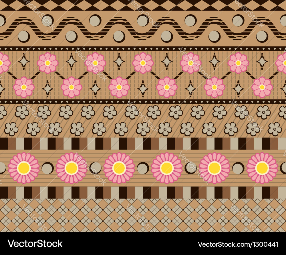 Flower border Royalty Free Vector Image - VectorStock