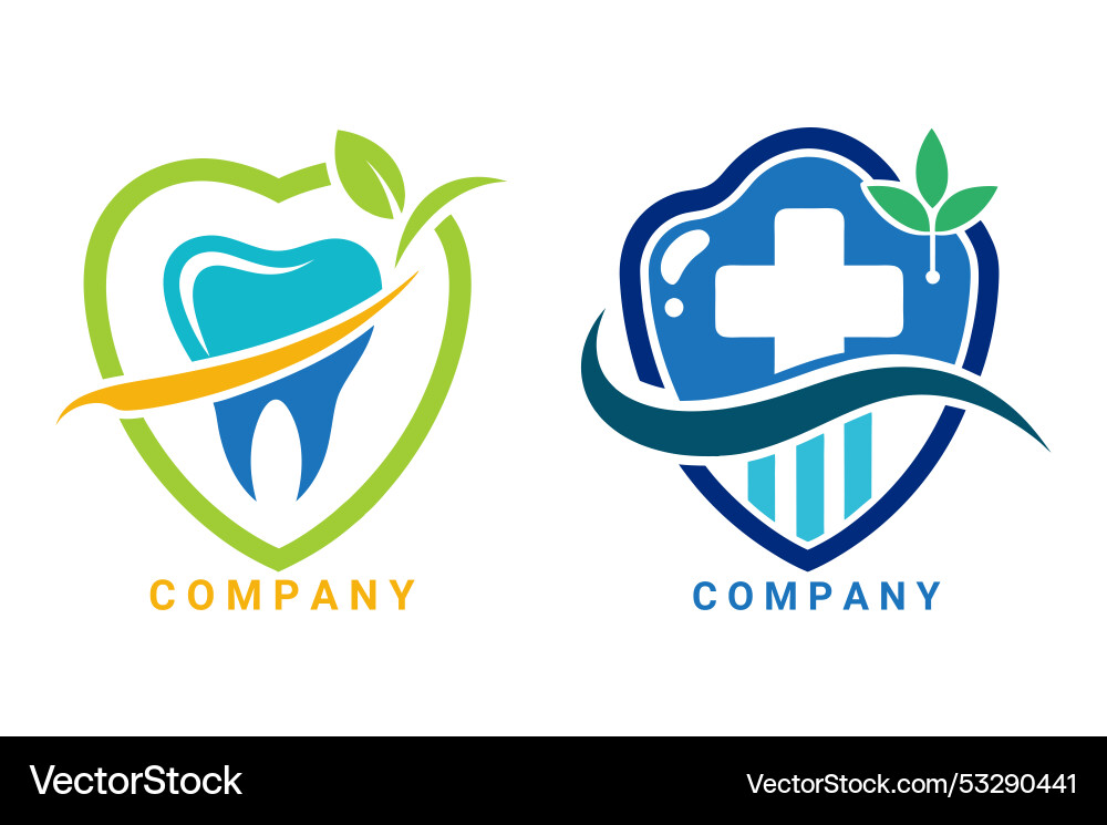 Professional dental logo Royalty Free Vector Image