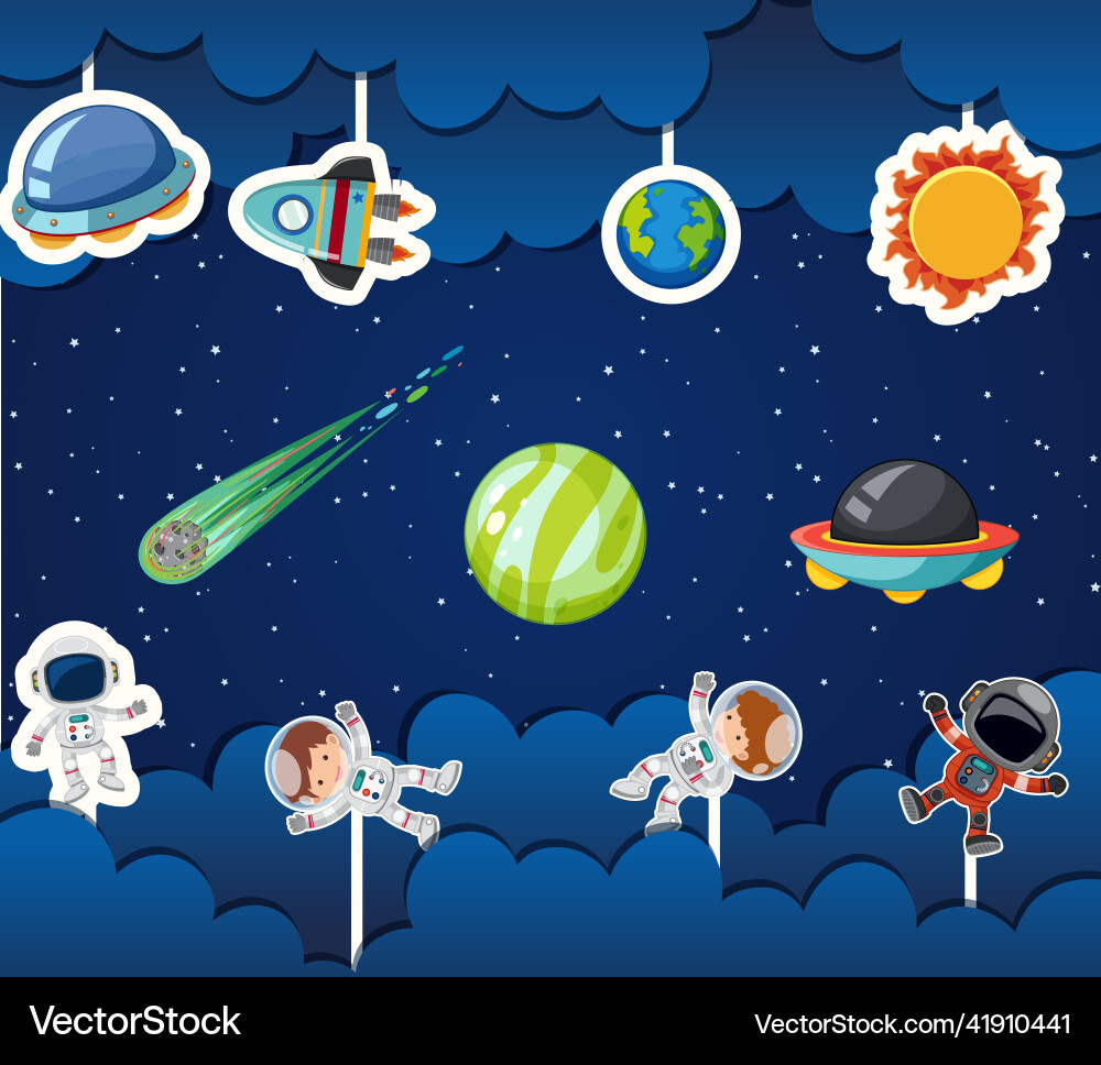 Space element on template Royalty Free Vector Image