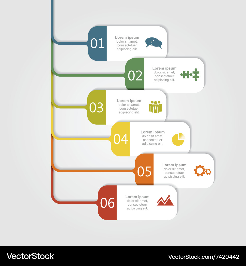 Banner infographic design template Royalty Free Vector Image