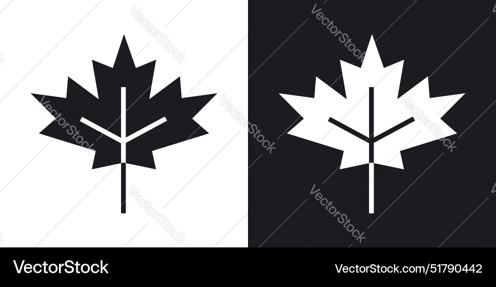 Maple leaf icon Royalty Free Vector Image - VectorStock
