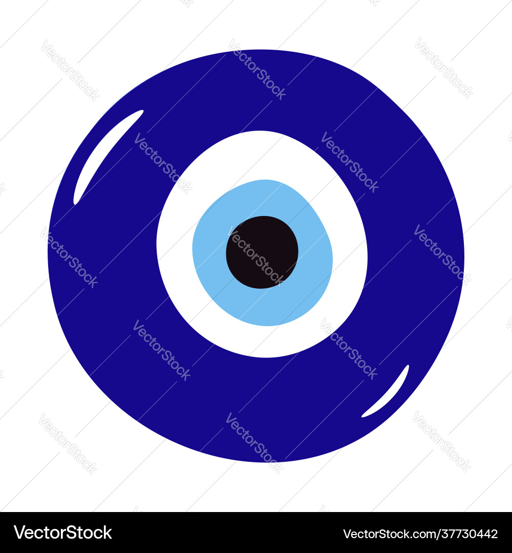 Nazar Eye Amulet - Evil Eye Protection Royalty Free Vector