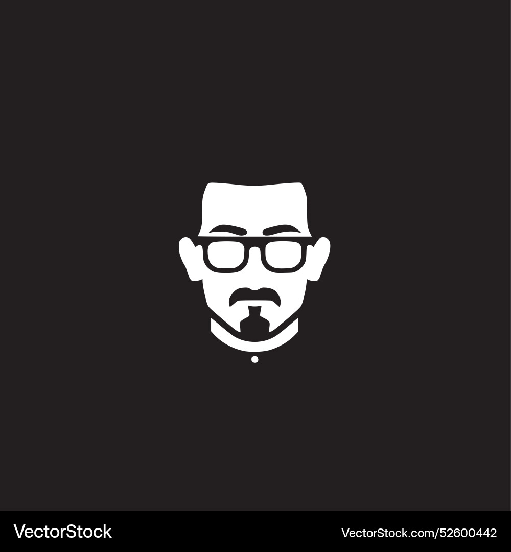 Papa - black and white isolated icon Royalty Free Vector