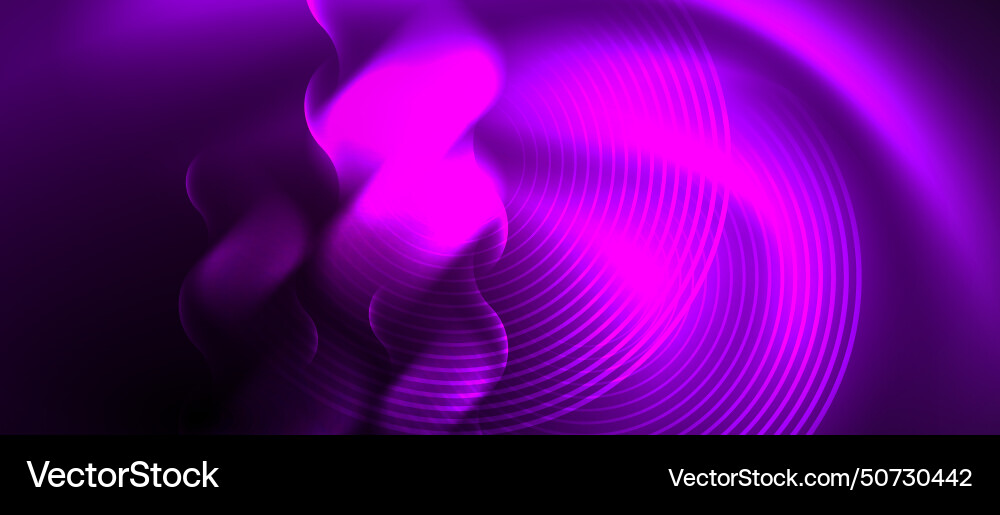 Shiny color neon glowing design Royalty Free Vector Image