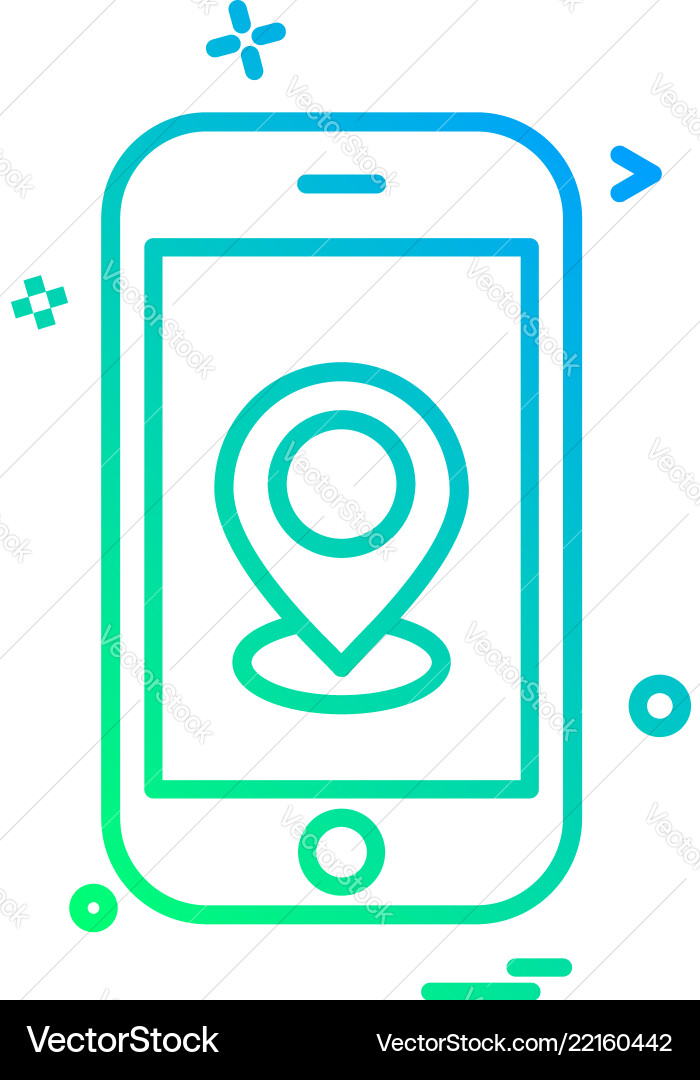 Smart phone icon design Royalty Free Vector Image