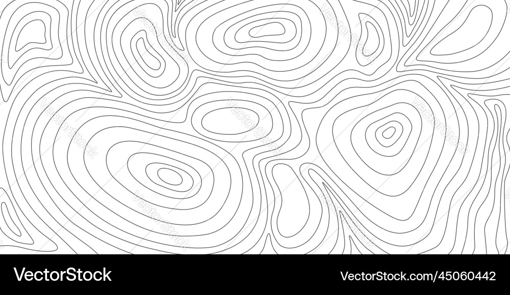 Topographic map sketch hand drawn landscape Vector Image