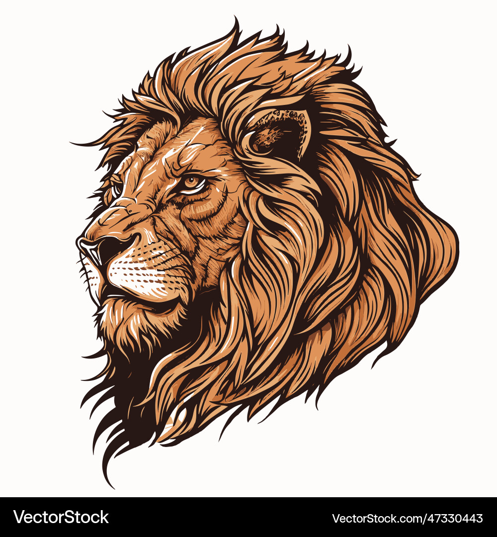 Bold lion design for your creative expressions Vector Image