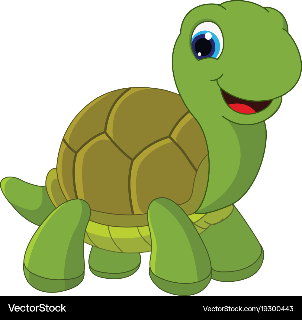 Cartoon turtle Royalty Free Vector Image - VectorStock