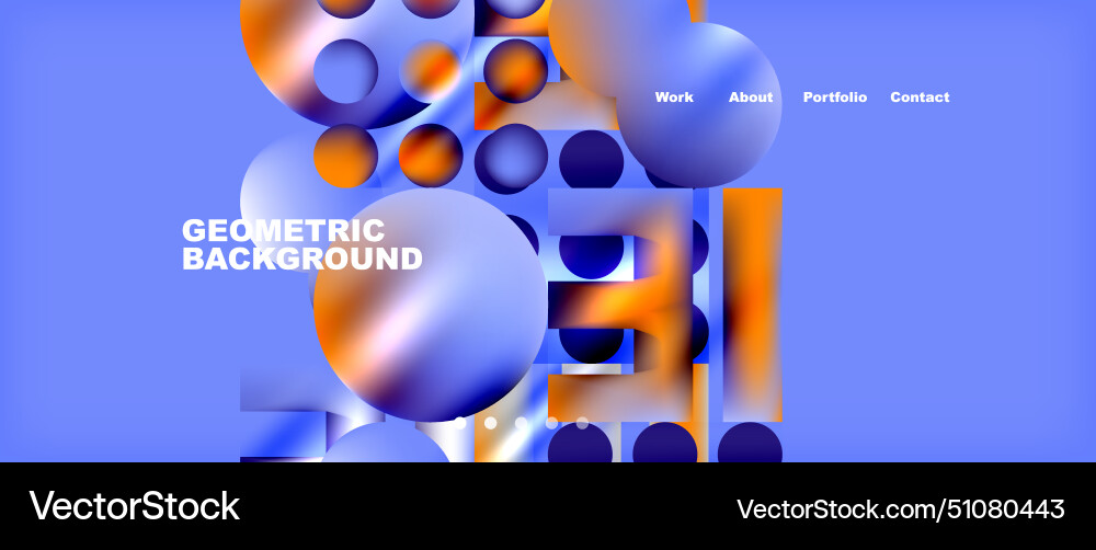 Circular and square geometric pattern Royalty Free Vector