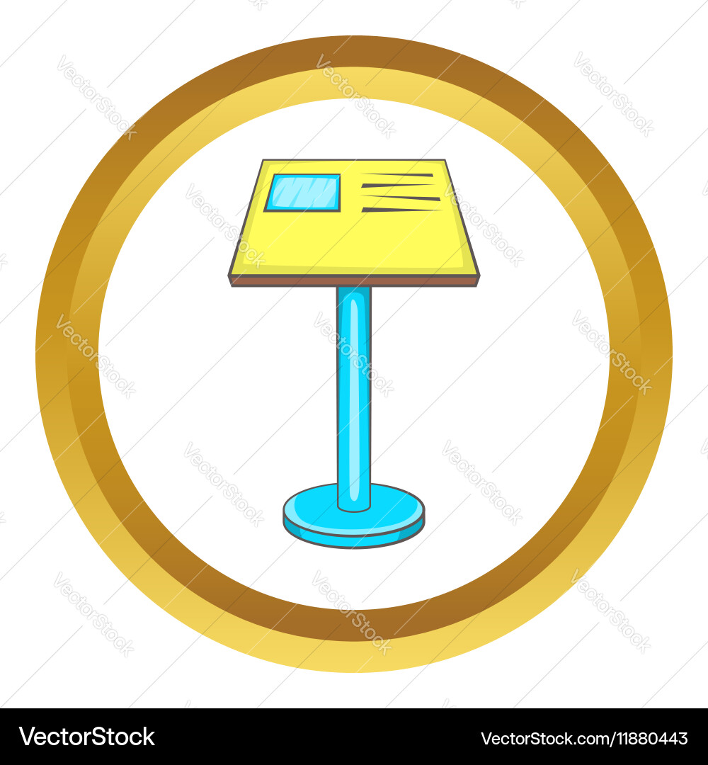 Information board icon Royalty Free Vector Image